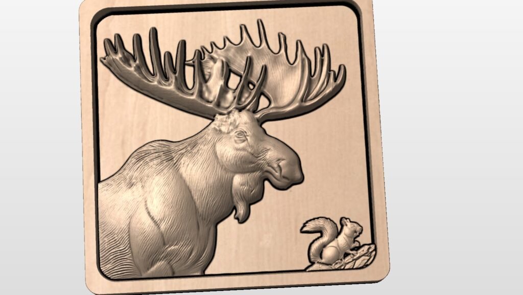 Moose and Squirrel STL file - Chris Design Co.