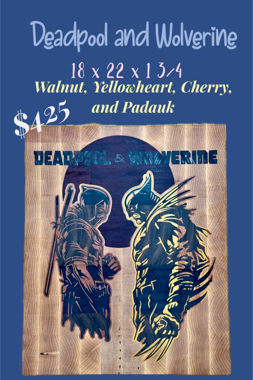 Deadpool and Wolverine Cutting Board – Chris Design Co.